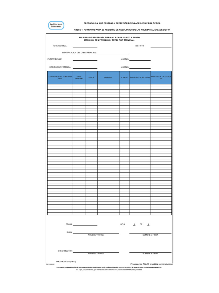 Protocolo 9 Rnum | PDF | Fibra óptica | Ajedrez