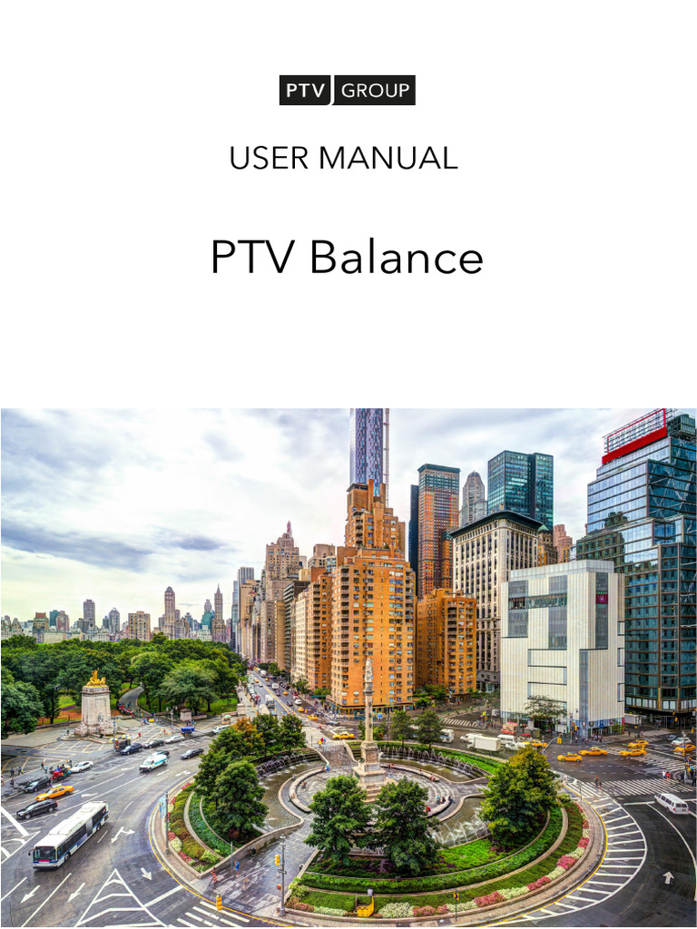 Manual PTV Balance ENG | PDF | Mathematical Optimization | Traffic