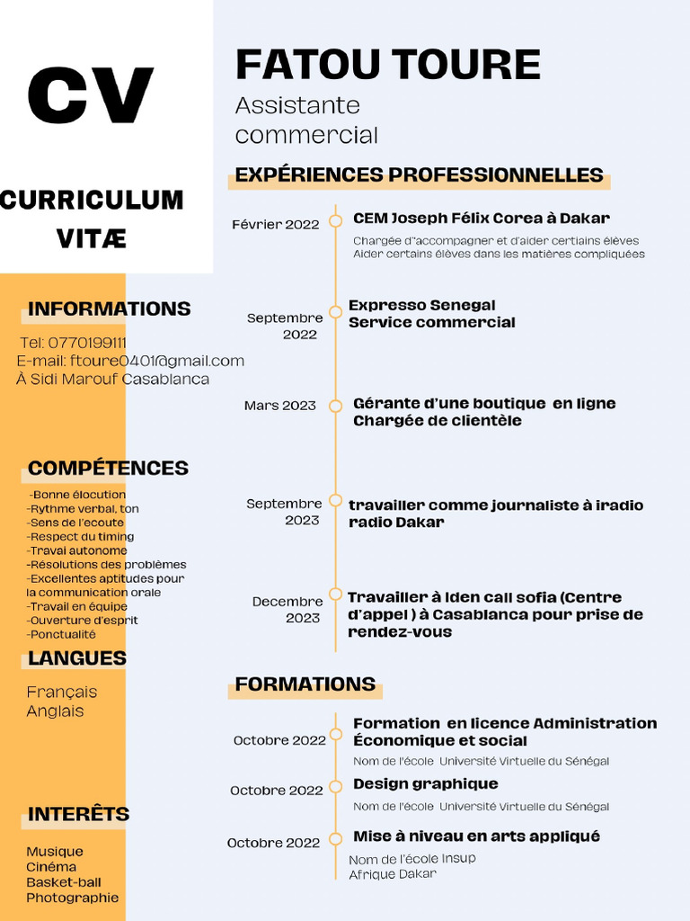 CV Fatou Touré | PDF