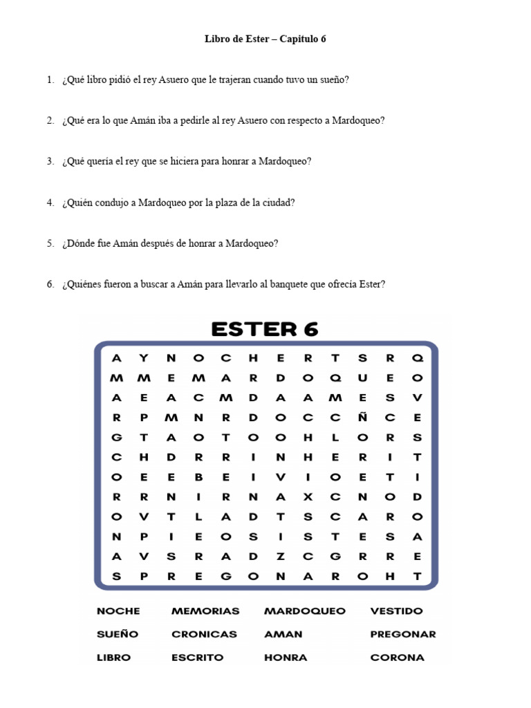 Libro de Ester | PDF | Historia