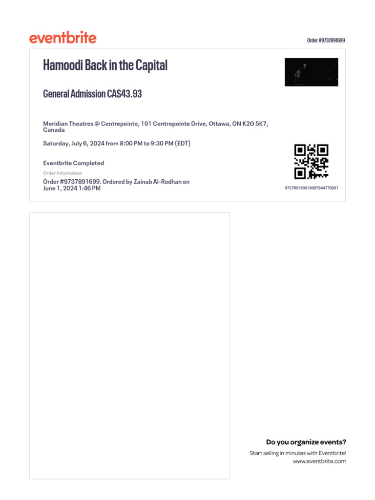 Hamoodi Tickets | PDF | Publicly Traded Companies Of The United States