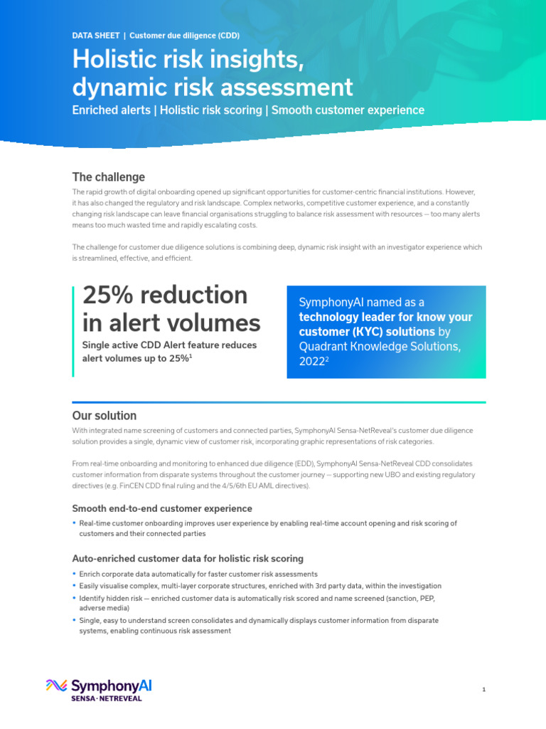 Data Sheet - Holistic Risk Insights Dynamic Risk Assessment - 20221012 | PDF | Risk | Simulation