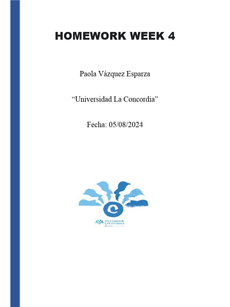 Homework Week 4 | PDF