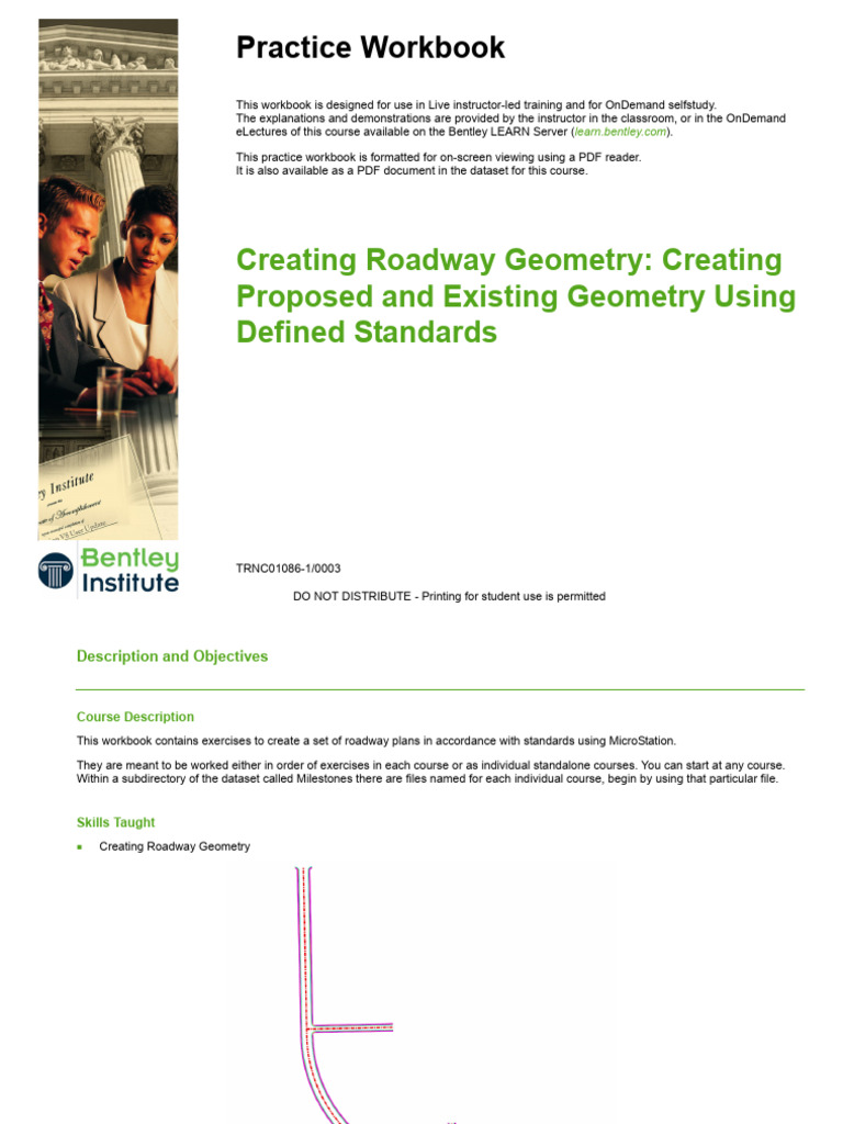 Creating Proposed and Existing Geometry Using Defined Standards TRNC01086-1-0003 | PDF ...