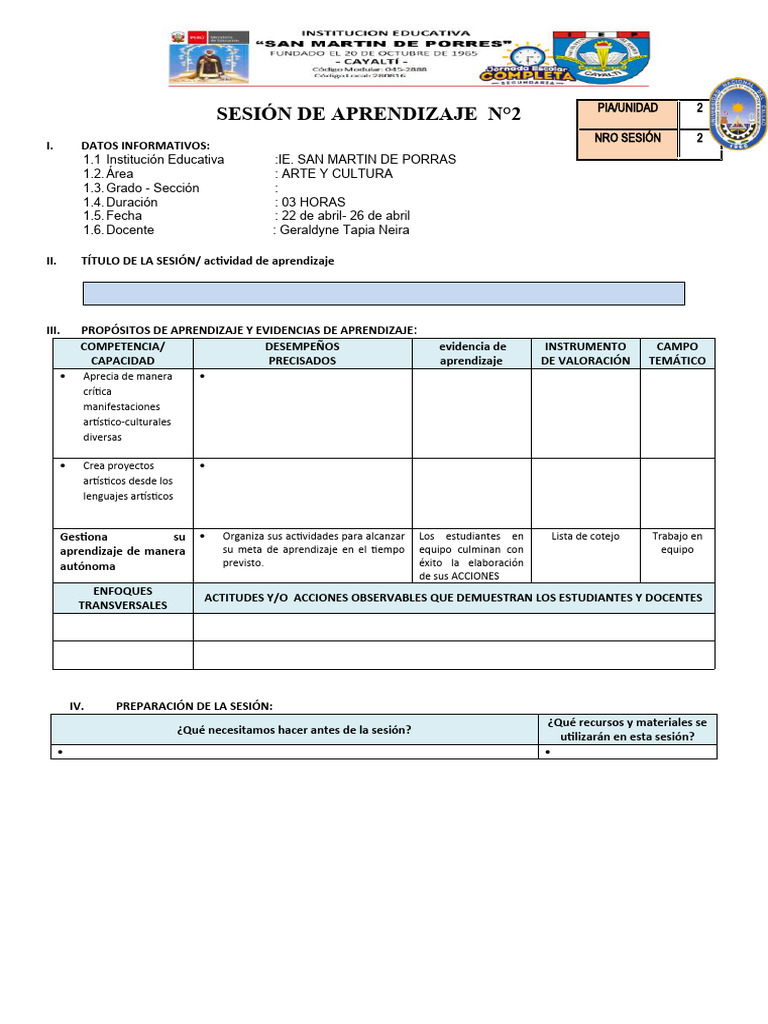 ACTIVIDAD 2° Modelo | PDF | Aprendizaje | Cognición