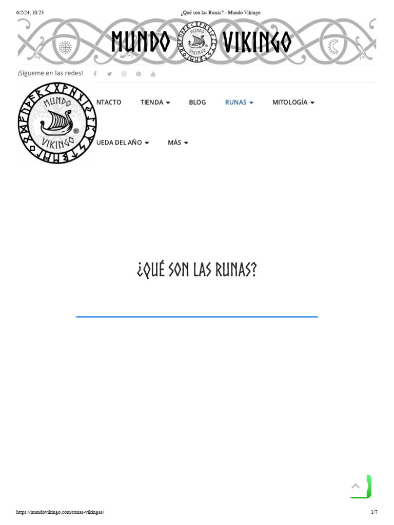 ¿Qué son las Runas_ - Mundo Vikingo | PDF | Runas | Odin