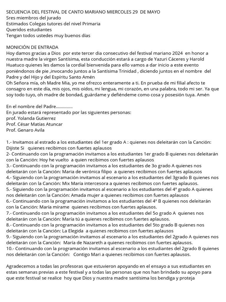 Misario Canto Mariano | PDF | Artes del Lenguaje y Comunicación ...