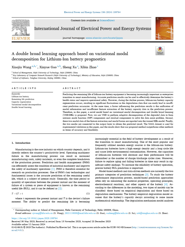 A Double Broad Learning Approach Based On Vari 2024 International