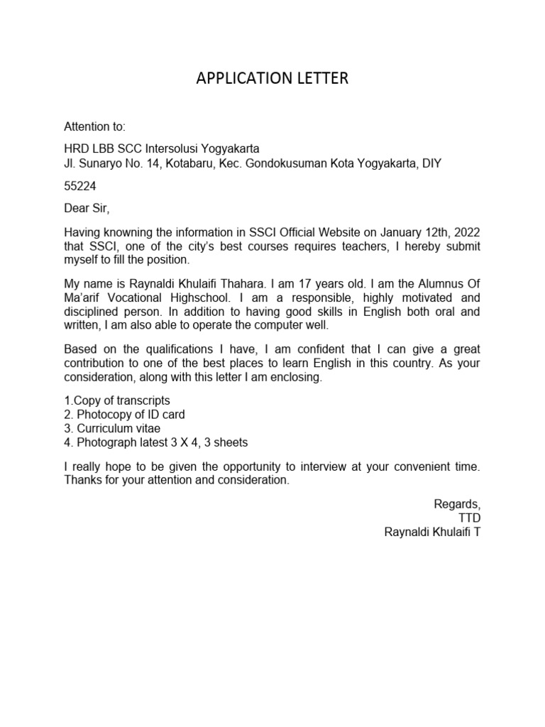 Application Letter and CV | PDF | Social Science | Wellness