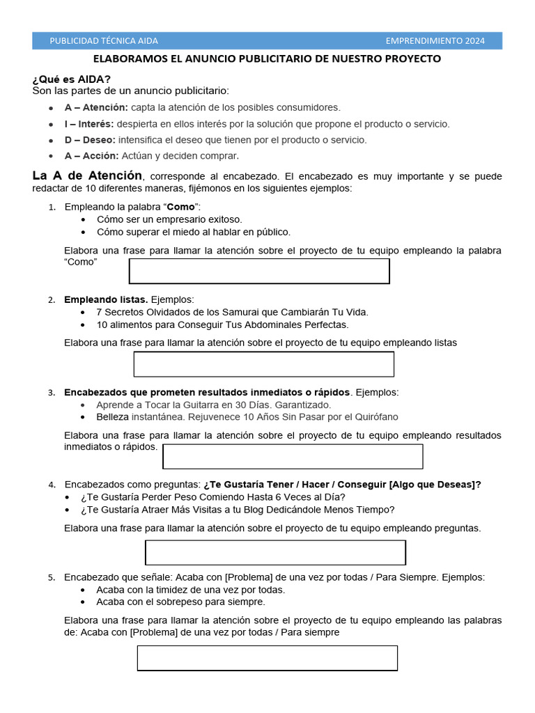 Ficha Afiche Publicitario Aida | PDF