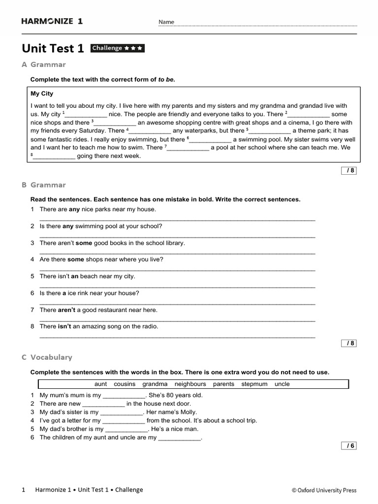 Harmonize 1 Unit 1 Test Challenge | PDF | British Royalty | Mountbatten ...