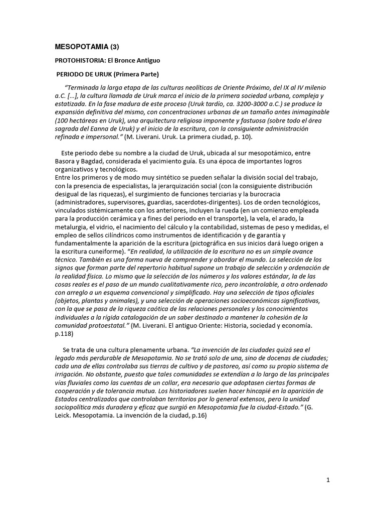 3.periodo Uruk 1 | PDF | templo | Mesopotamia