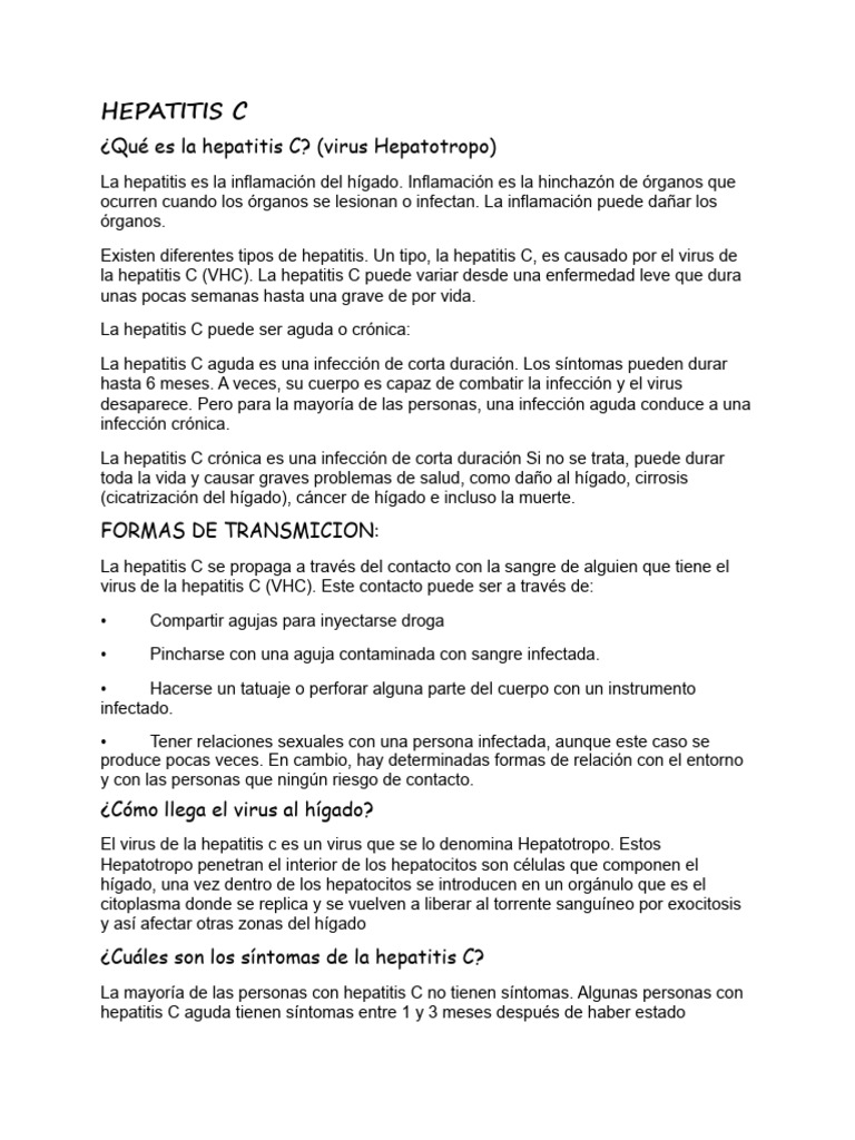 HEPATITIS C | PDF | Hepatitis C | Hepatitis