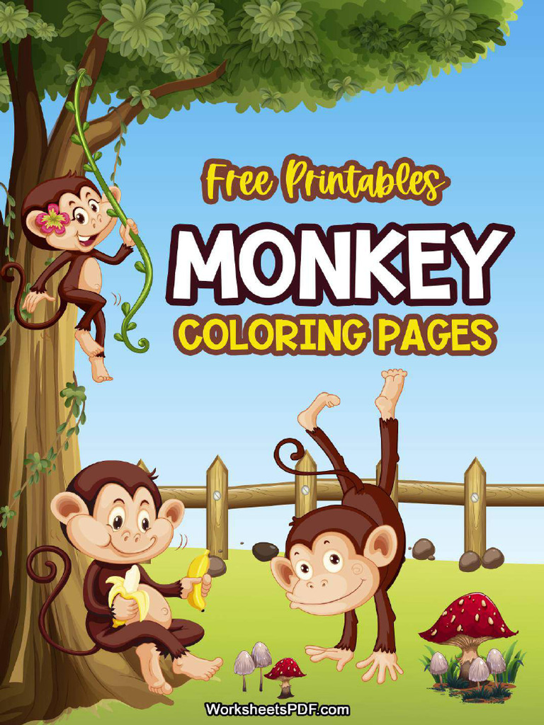 Monkey Colouring | PDF