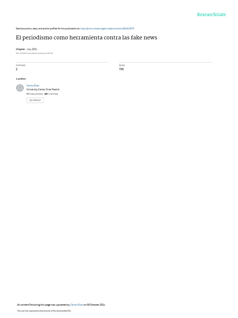 El Periodismo Como Herramienta Contra Las Fake New | PDF | Donald Trump ...