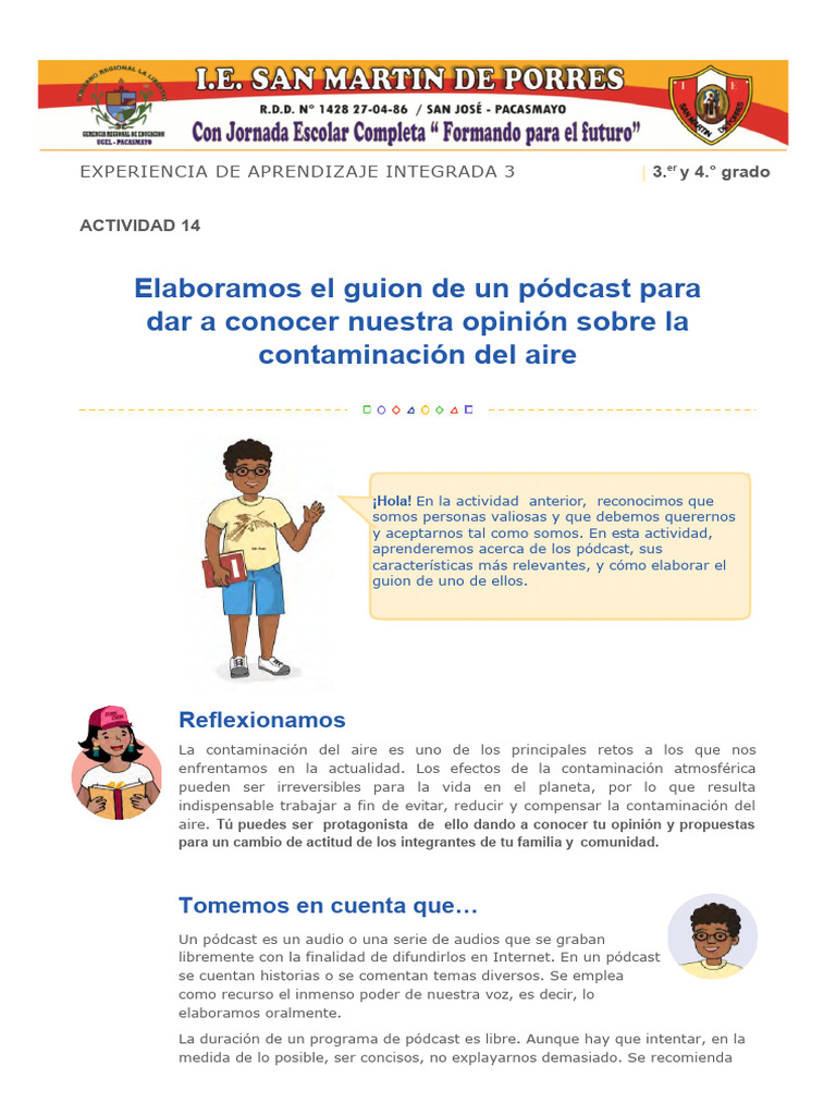 Eda3 Actv 14 Viic | PDF | Podcast | Aprendizaje