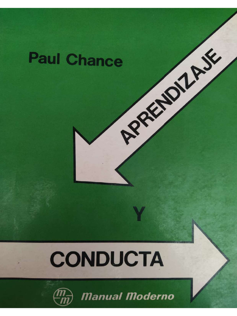 Chance, P. (1984). Introducción. Aprendizaje y Conducta | PDF