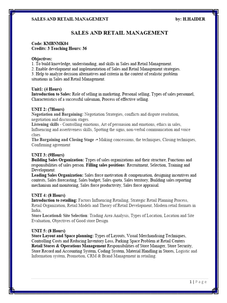 KMBN Mk04 SRM All Units | PDF | Negotiation | Sales