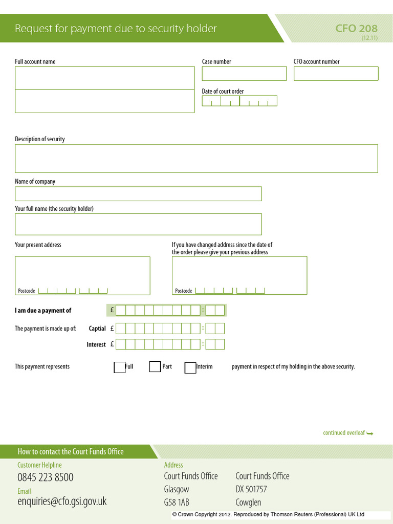 Form 208 cpf00572 | PDF | Banks