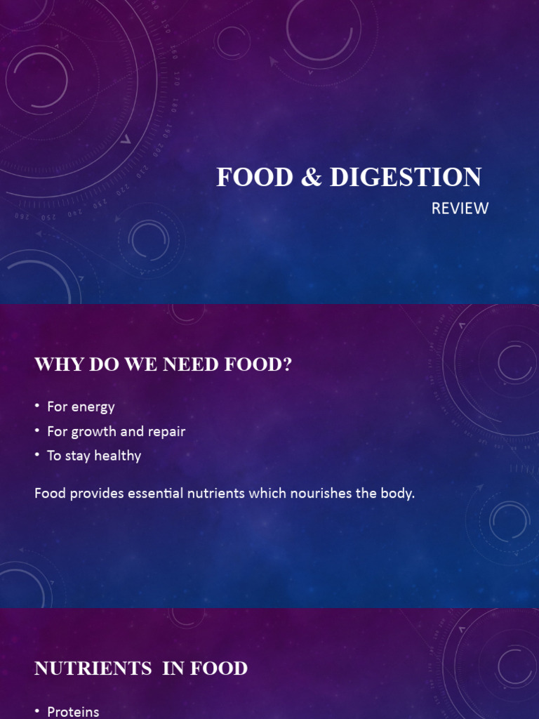 Form 1 - Biology - CHP 4 - Food & Digestion | PDF | Digestion ...