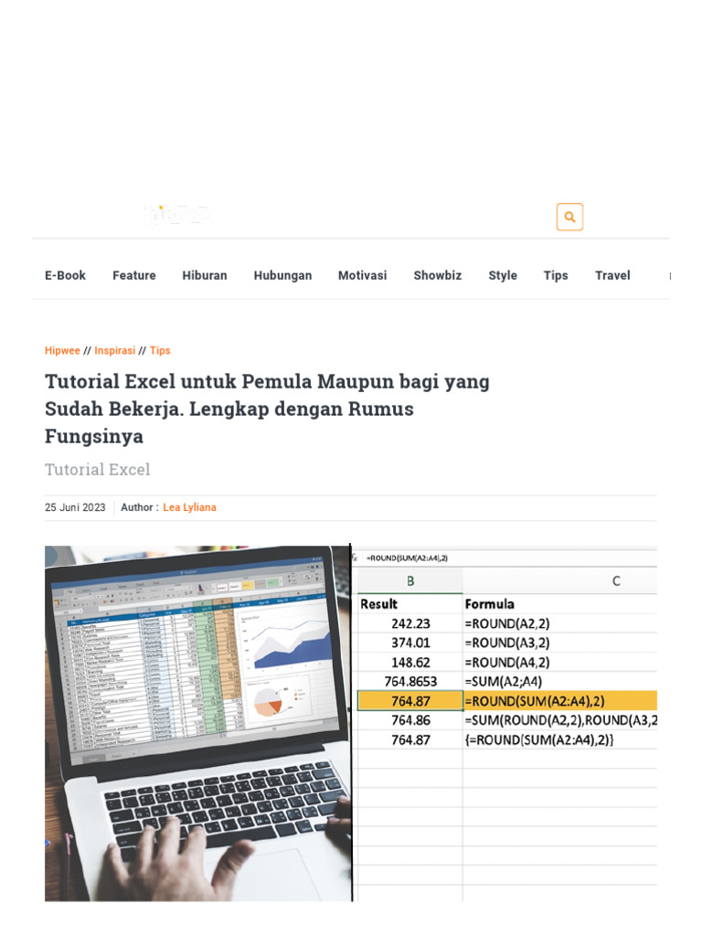 Tutorial Excel Untuk Pemula Maupun Bagi Yang Sudah Bekerja. Leng | PDF | Karier & Perkembangan
