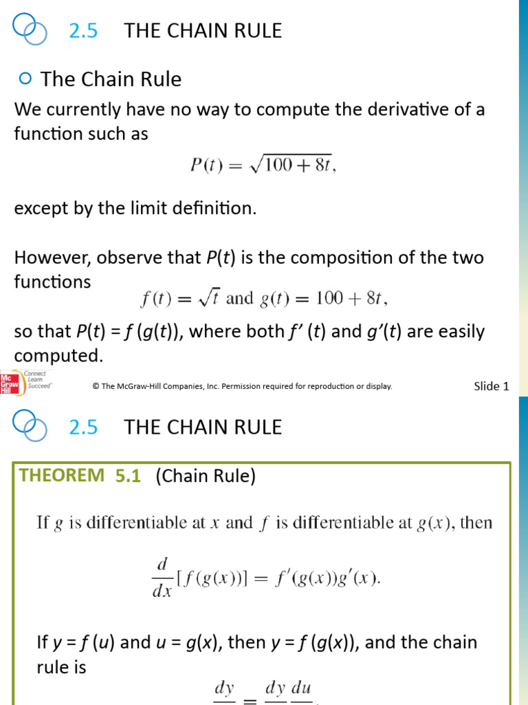 2 - 5 The Chain Rule | PDF | Derivative | Function (Mathematics)