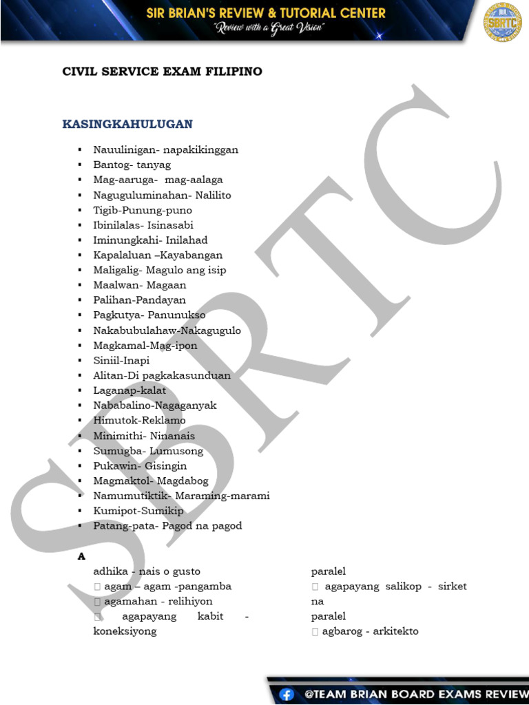 Filipino Session 1 | PDF