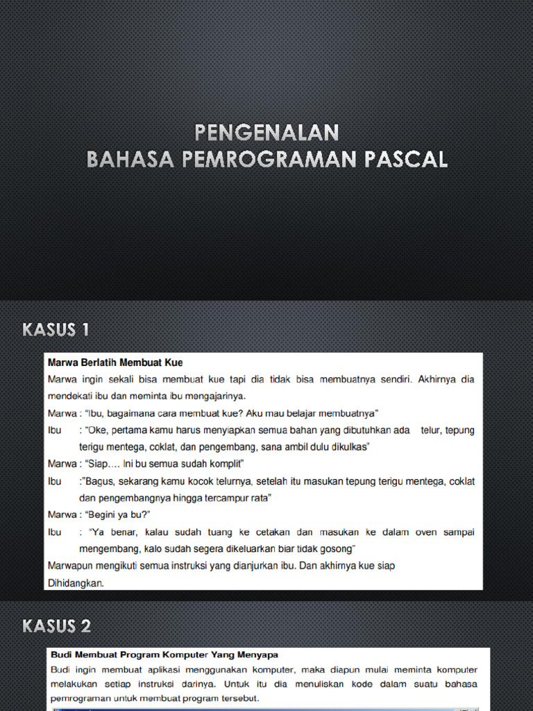 Pertemuan 2 - Pengenalan Program Pascal | PDF
