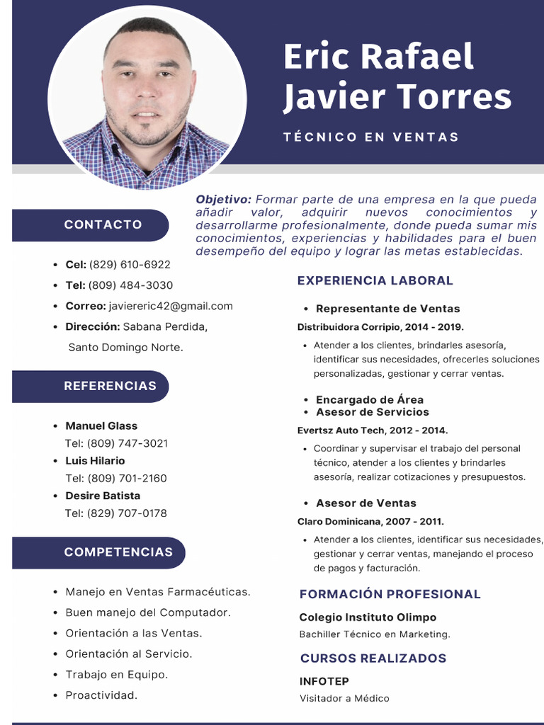 CV - Eric Rafael Javier Torres PDF | PDF