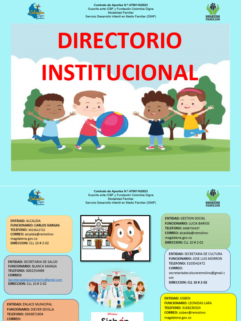 Contrato DIMF ICBF y Colombia Digna | PDF