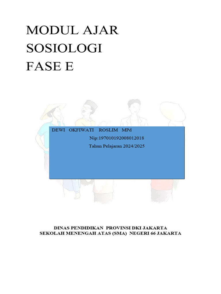 Modul Ajar-1 - Sosiologi | PDF