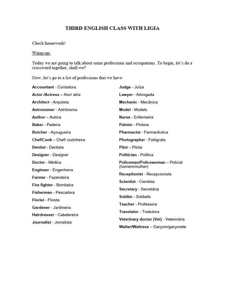 3 - Third English Class | PDF