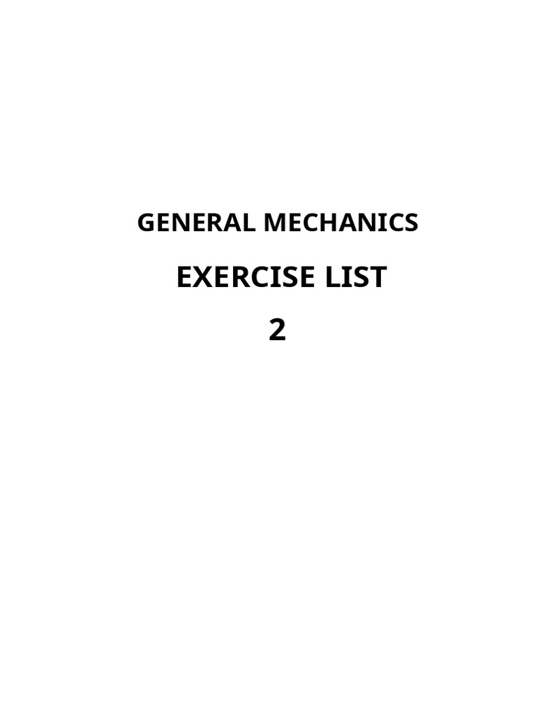 General Mechanics | PDF | Force | Space