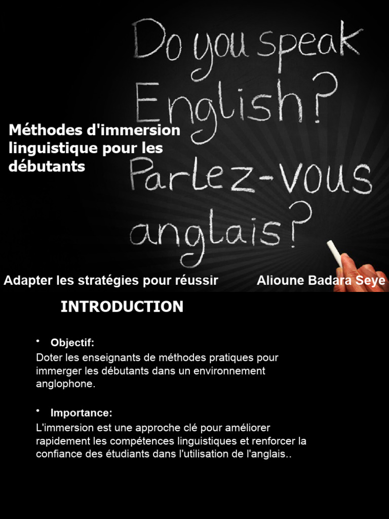 Language Immersion Methods FR | PDF | Apprentissage | Linguistique