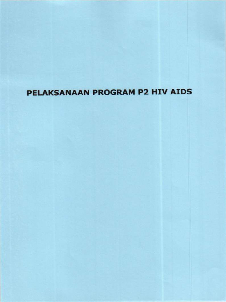 Program P2 HIV AIDS | PDF