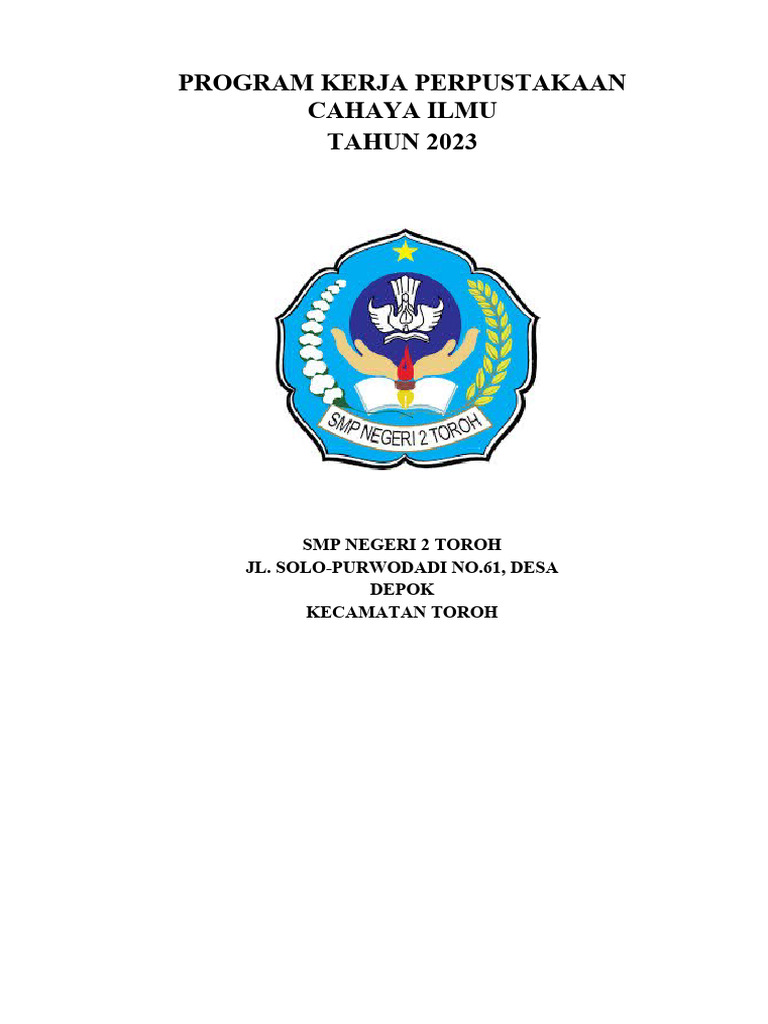 5.4 Proker Perpustakaan 2023-2024 | PDF | Karier & Perkembangan