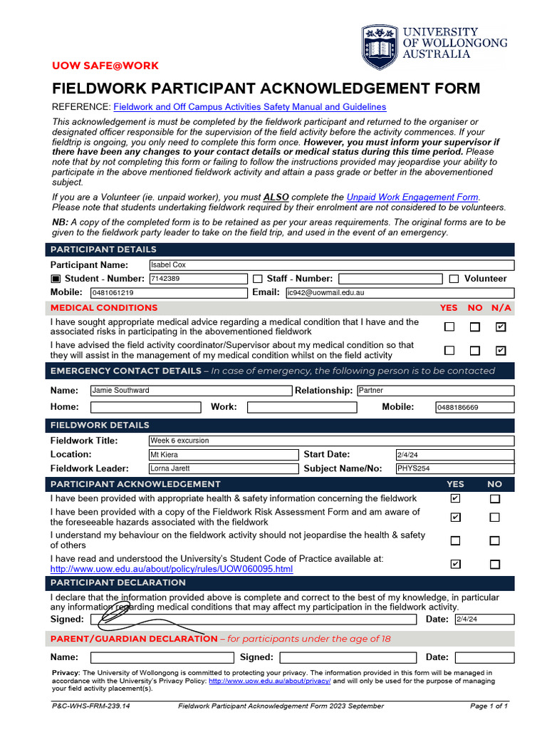 FOrms | PDF | Privacy | Occupational Safety And Health