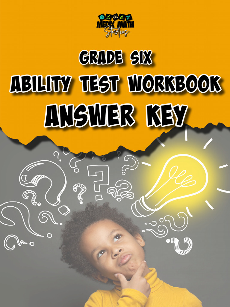 Grade 6 Ability Test Answer Key | PDF | Learning | Cognitive Science