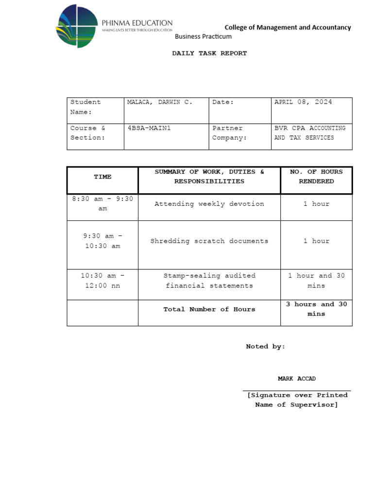 DTR Week 2 | PDF | Accounting | Corporations