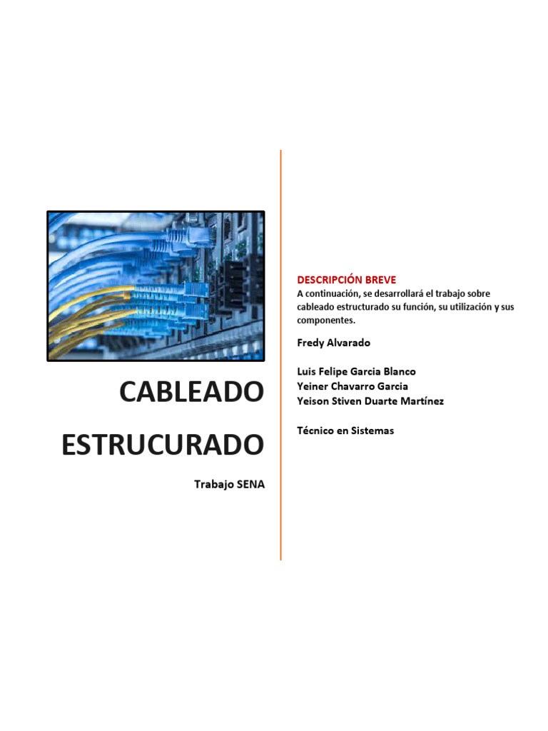 Guía Completa sobre Cableado Estructurado | PDF | Conmutador de red ...