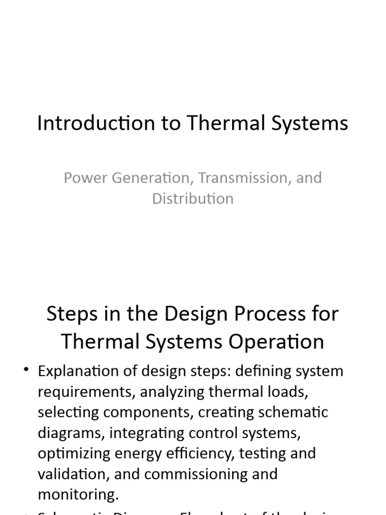 Thermal Systems Presentation | PDF