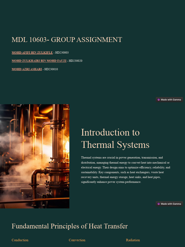 MDL 10603 Group Assignment | PDF | Heat Transfer | Heat