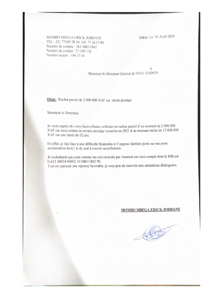 Mombo Mbega Erick Jordane | PDF