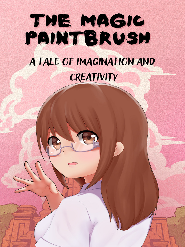 Pink Cartoon Anime Manga Comics Ebook Cover | PDF