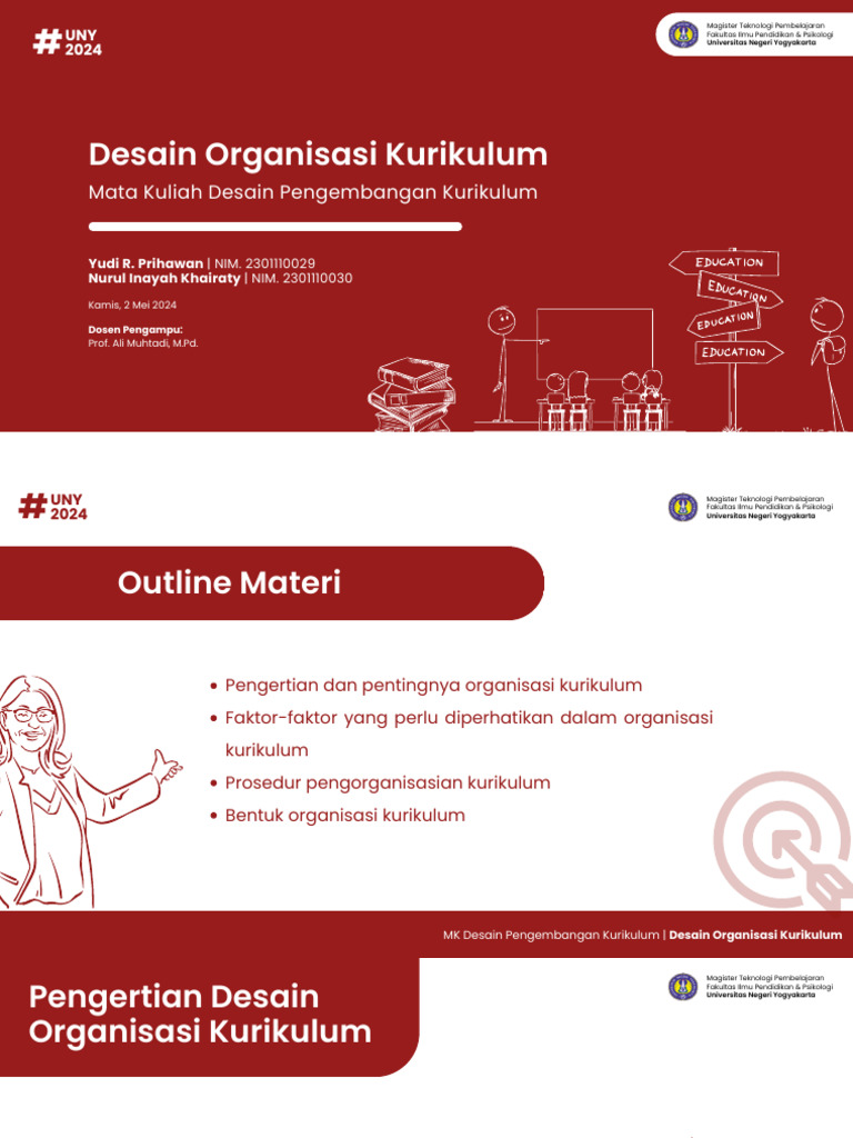 Desain Organisasi Kurikulum | PDF