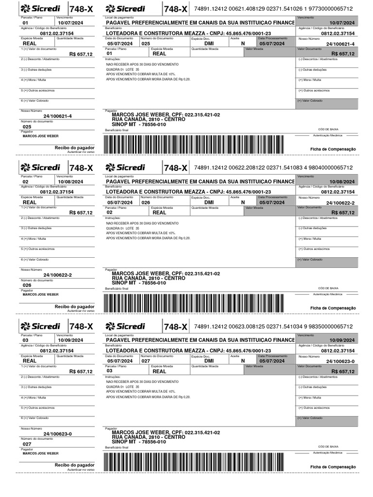 Boleto - 025 X 036 | PDF | Moeda | Economia mundial