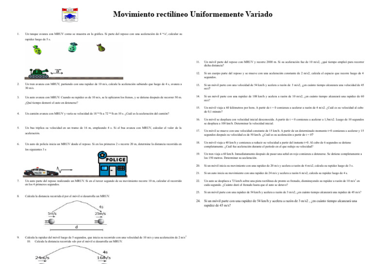Practica Mruv | PDF | Velocidad | Velocidad