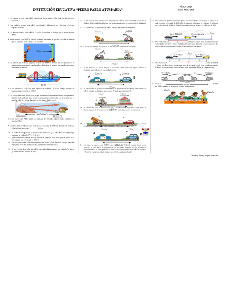 Practica Mru | PDF | Velocidad | Velocidad
