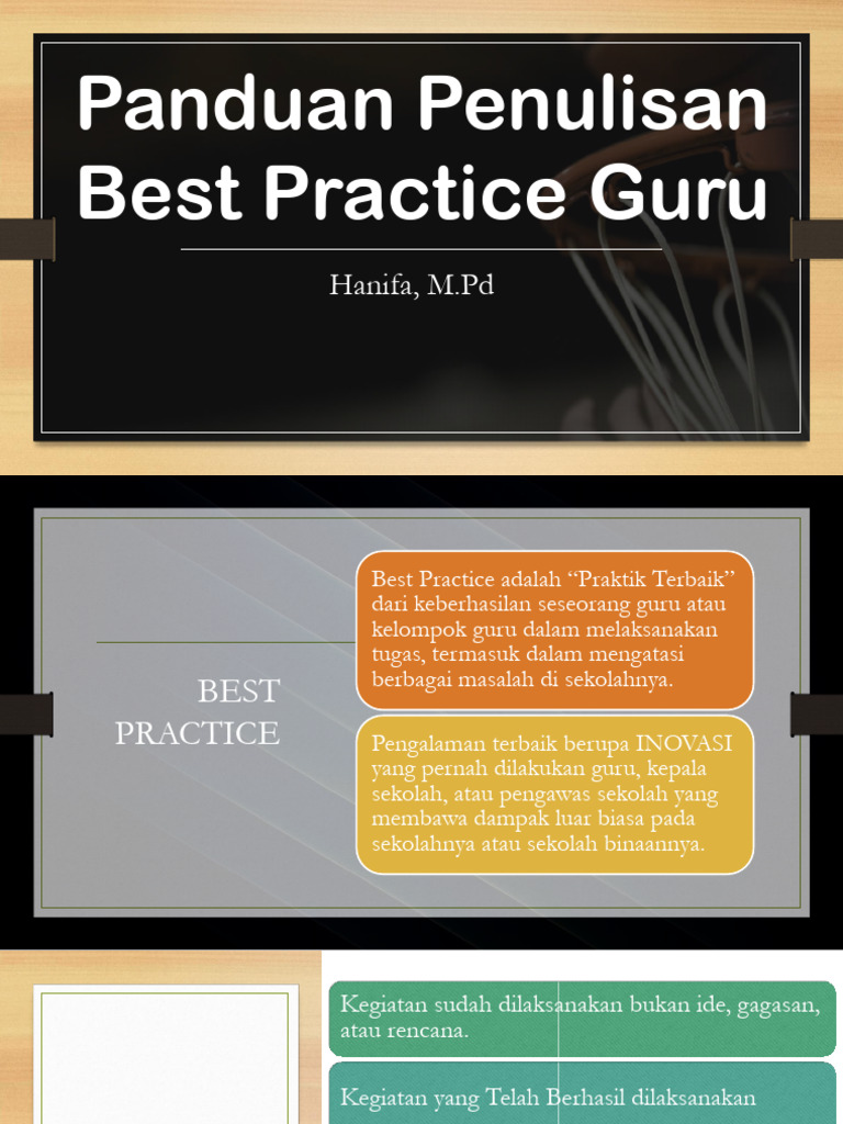 Panduan Best Practice | PDF | Karier & Perkembangan