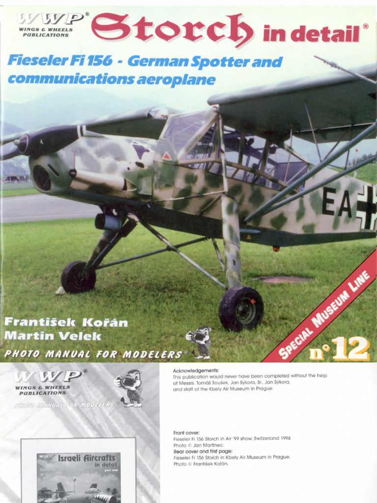 Fieseler Fi 156 Storch in Detail Fieseler Fi 156 - 240730 - 234040 | PDF